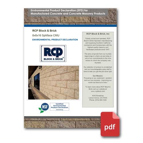 Sustainable & Environmentally Friendly Masonry and Hardscape Products - RCP Block & Brick